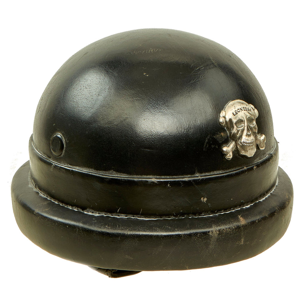 Original Italian WWII RSI 1943 Dated M35 Tanker Helmet with GNR Armore ...