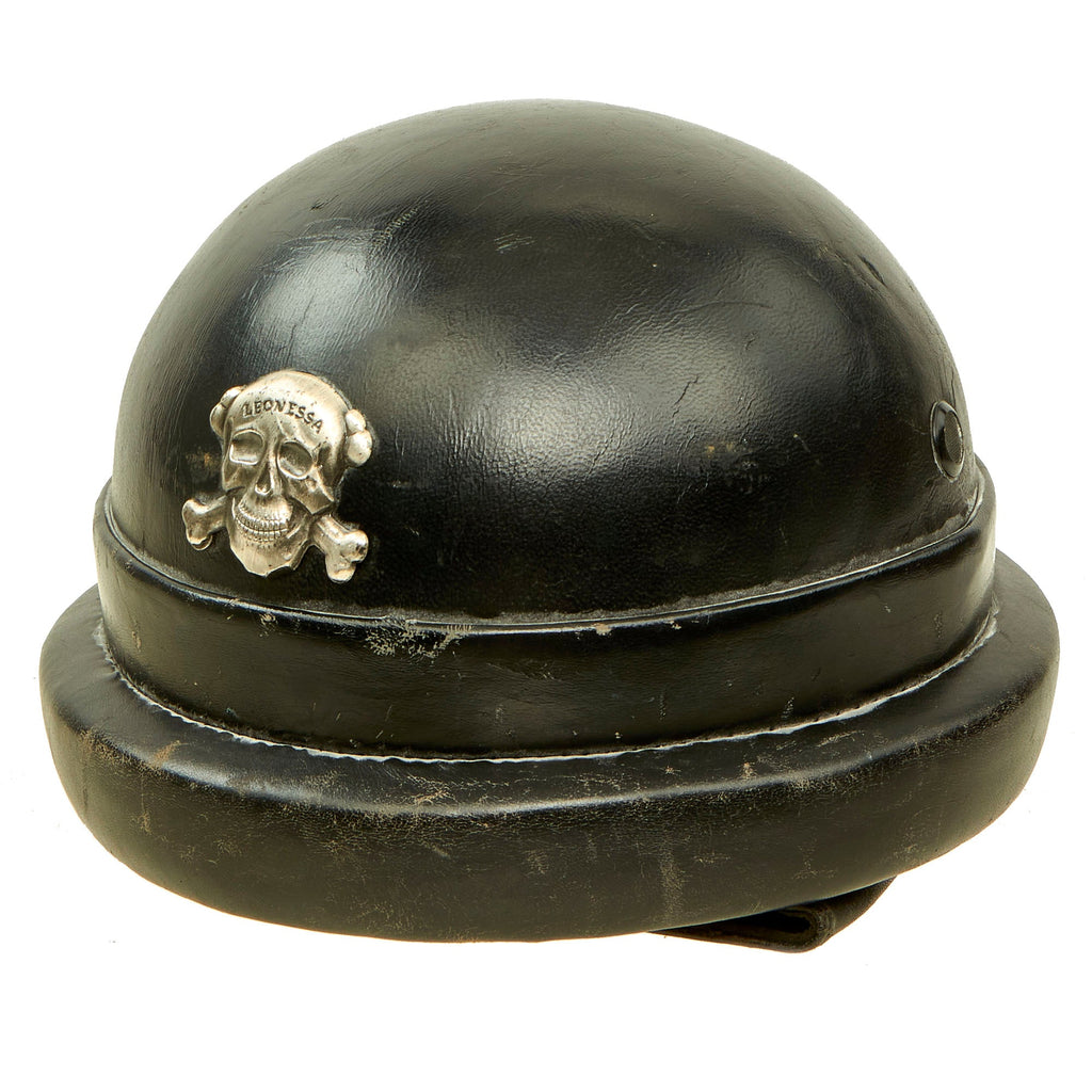 Original Italian WWII RSI 1943 Dated M35 Tanker Helmet with GNR Armore ...