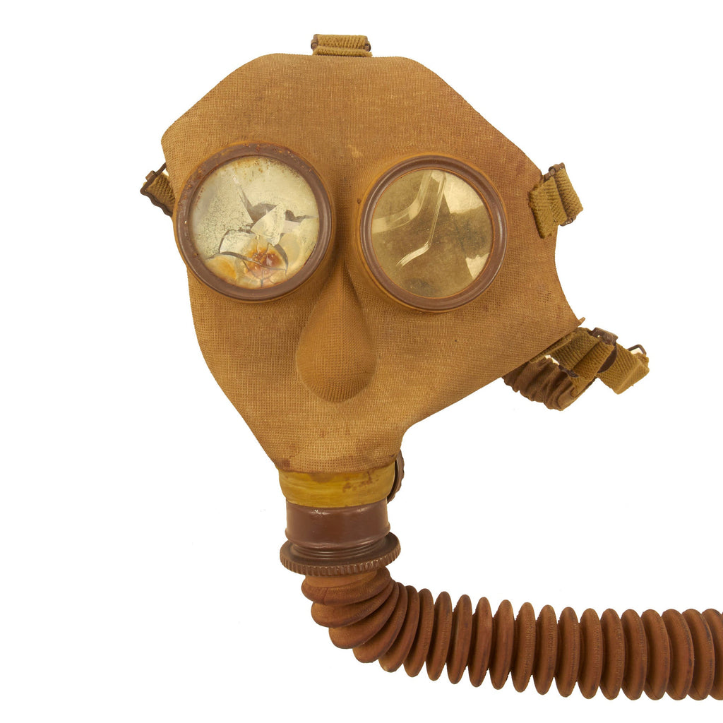 Original Japanese WWII Unissued Civilian Type 99 Gas Mask with Hose, F ...