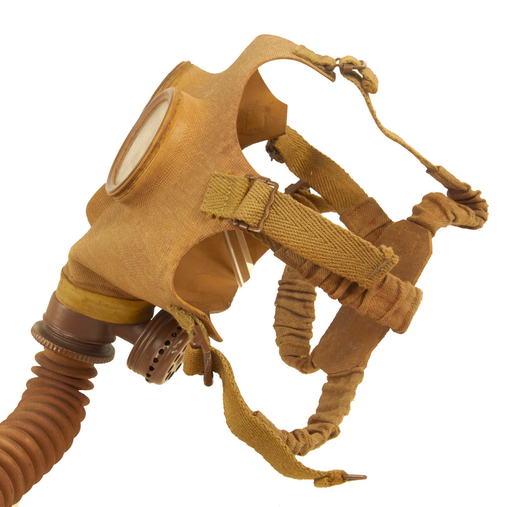 Original Japanese WWII Unissued Civilian Type 99 Gas Mask with Hose, F ...