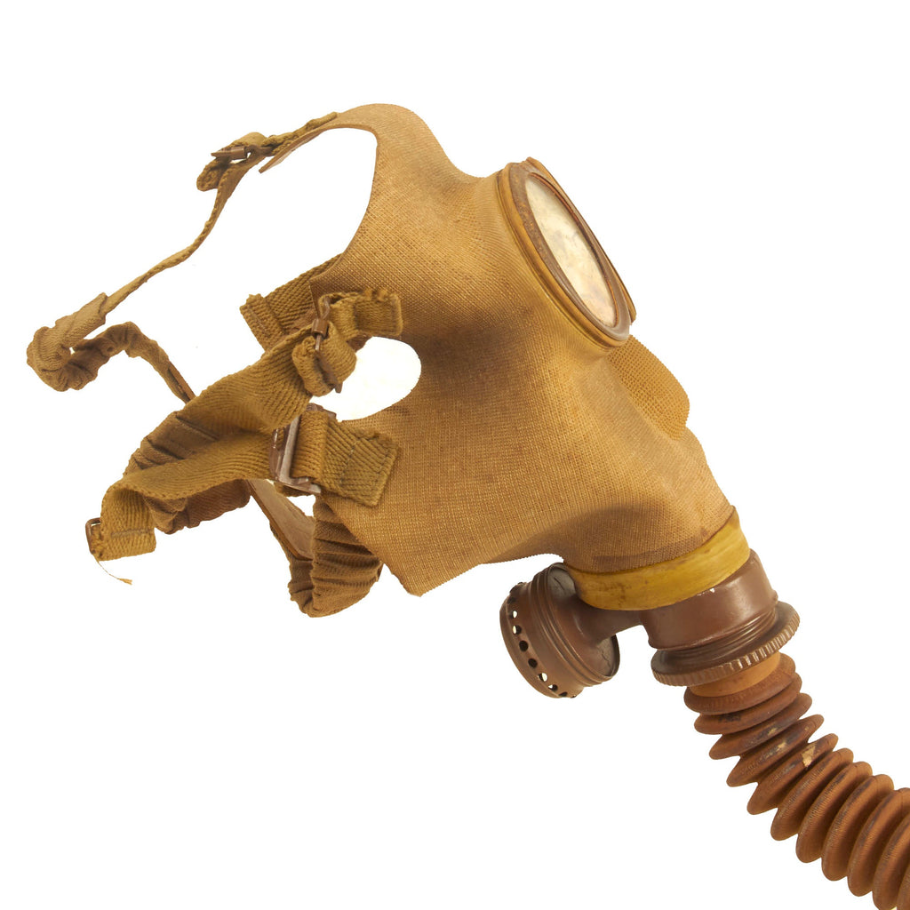 Original Japanese WWII Unissued Civilian Type 99 Gas Mask with Hose, F ...