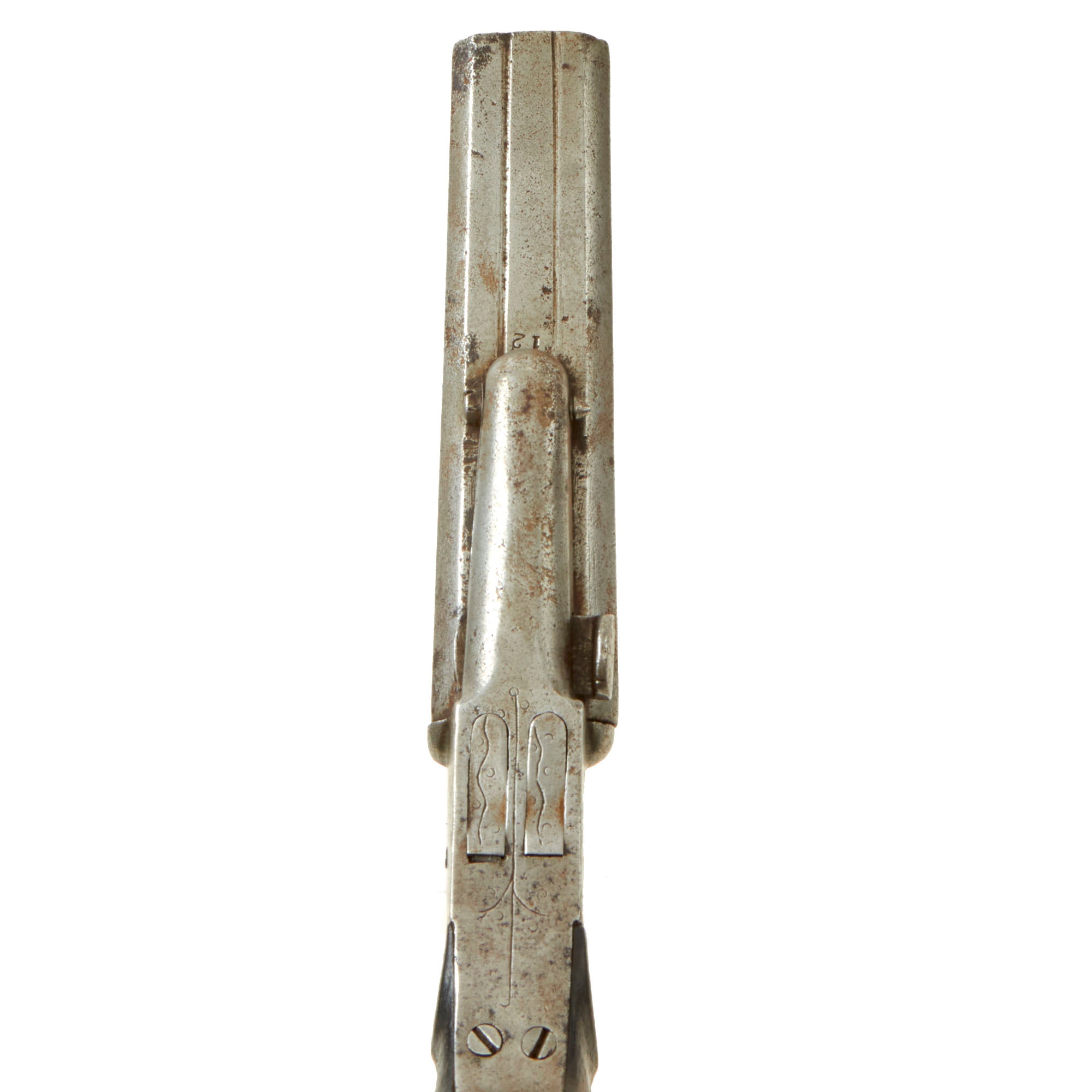 Original U.S. Civil War Era Belgian 11mm Pinfire Double Barrel Pistol ...