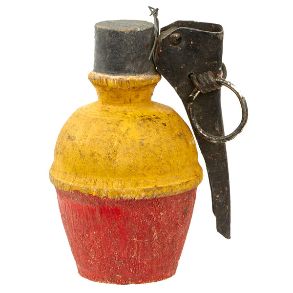 Original French WWII Inert Wooden Grenade à Main OF 37 Offensive Pract ...