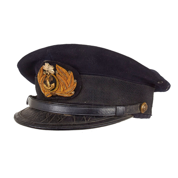 Original WWII Imperial Japanese Navy IJN Officer Visor Cap ...