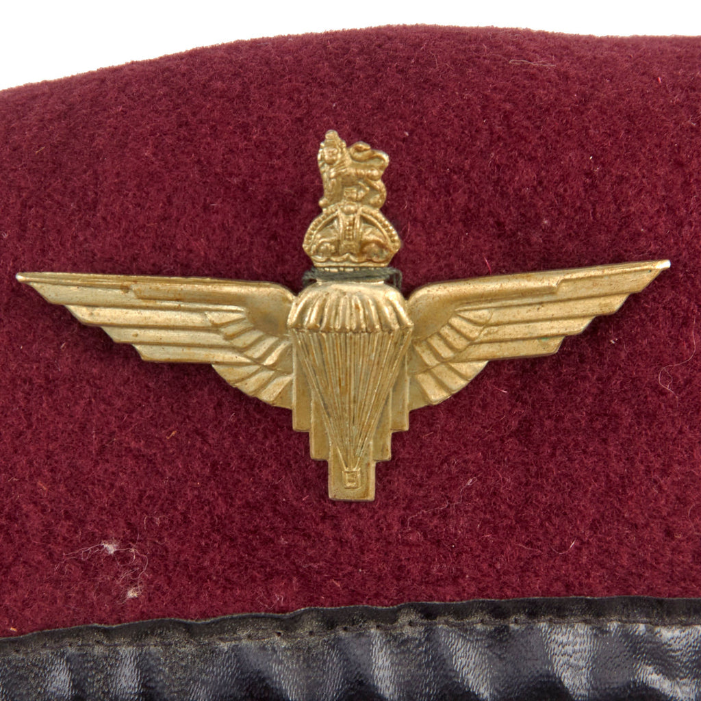 Original British WWII Parachute Regiment Maroon Beret by Corne With Ba ...
