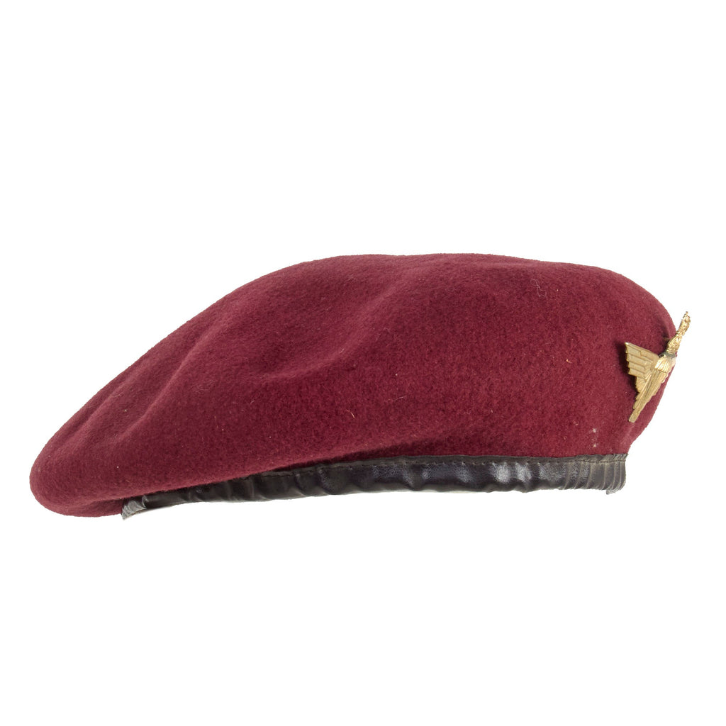 Original British WWII Parachute Regiment Maroon Beret by Corne With Ba ...