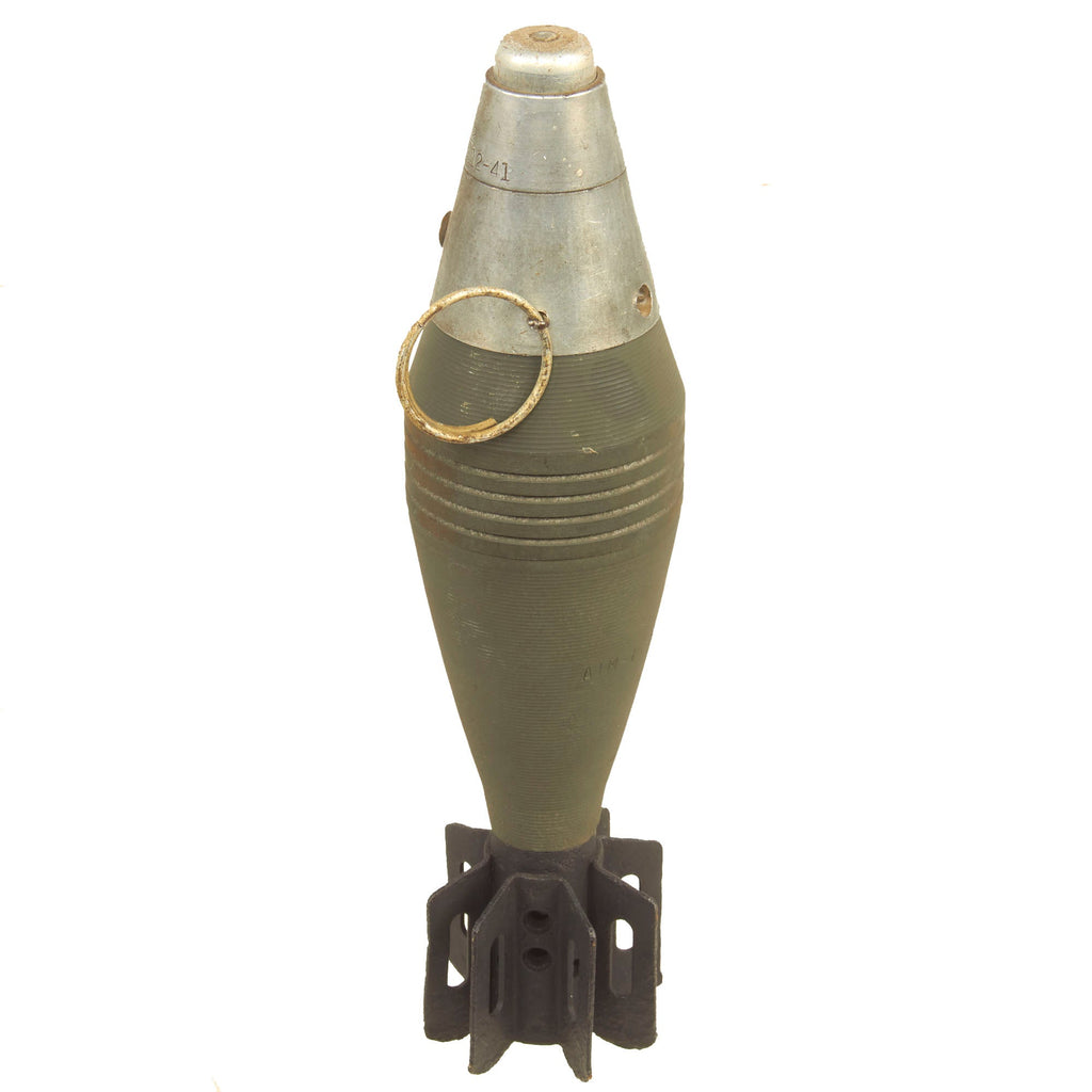 Original U.S. WWII M2 60mm Display Mortar System with Early Exposed Ge ...