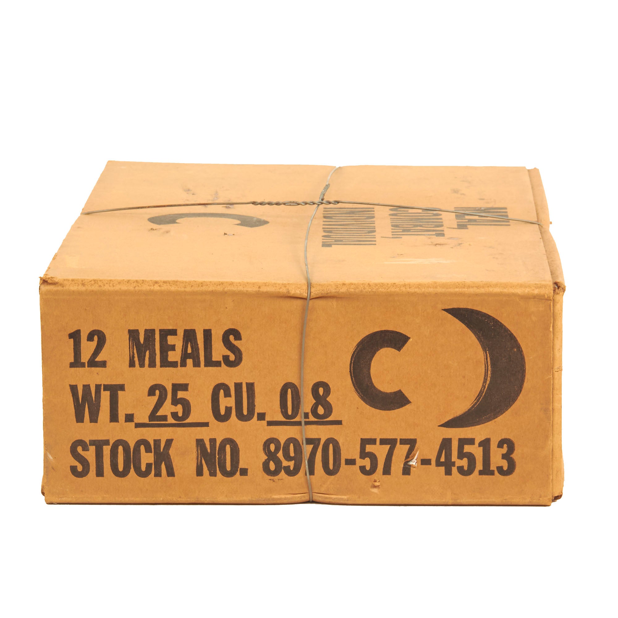 Original U.S. Vietnam War Sealed and Unopened Type C Field Ration “C-R ...