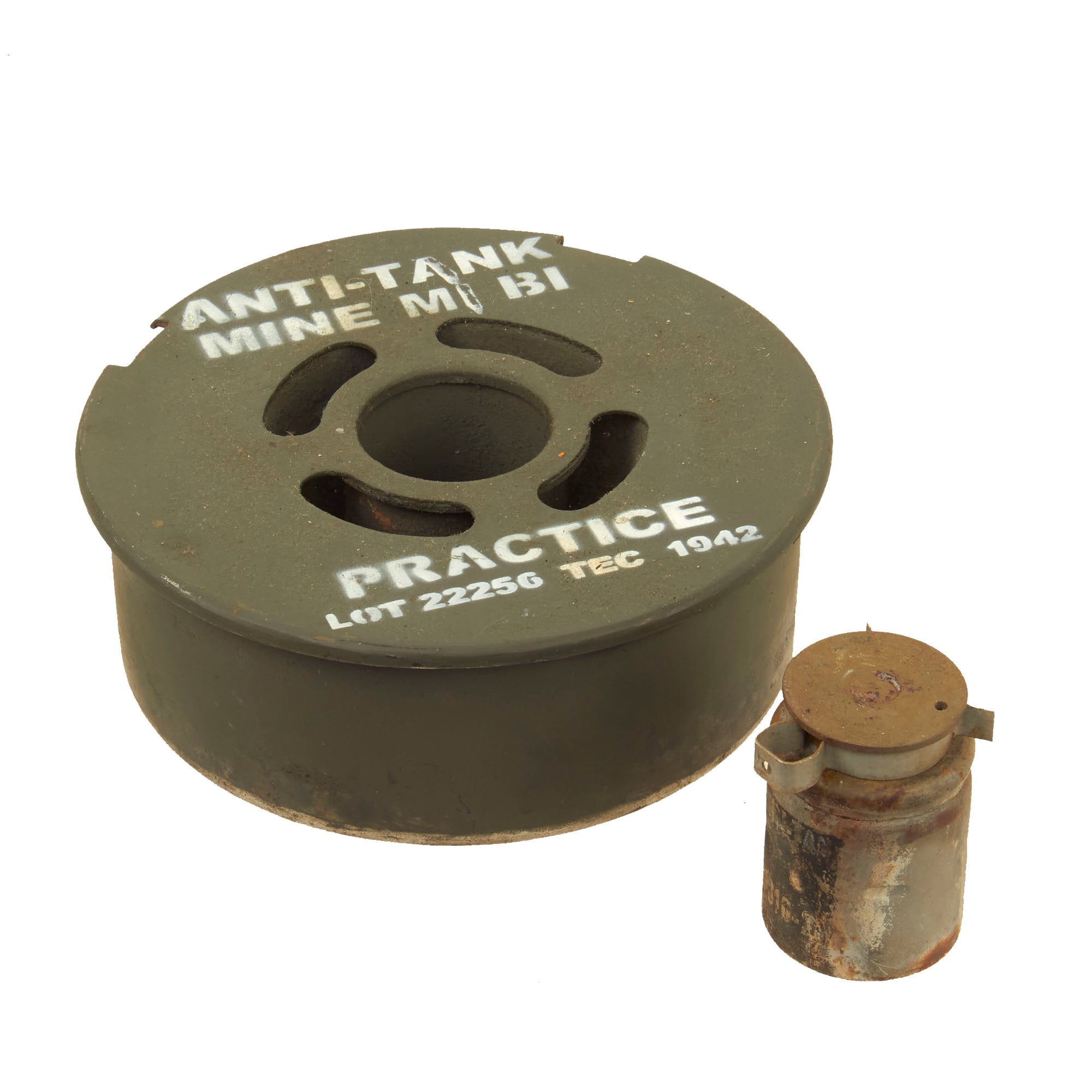 Original U.S. WWII M1B1 Anti-Tank Inert Training Mine - Dated 1942 ...