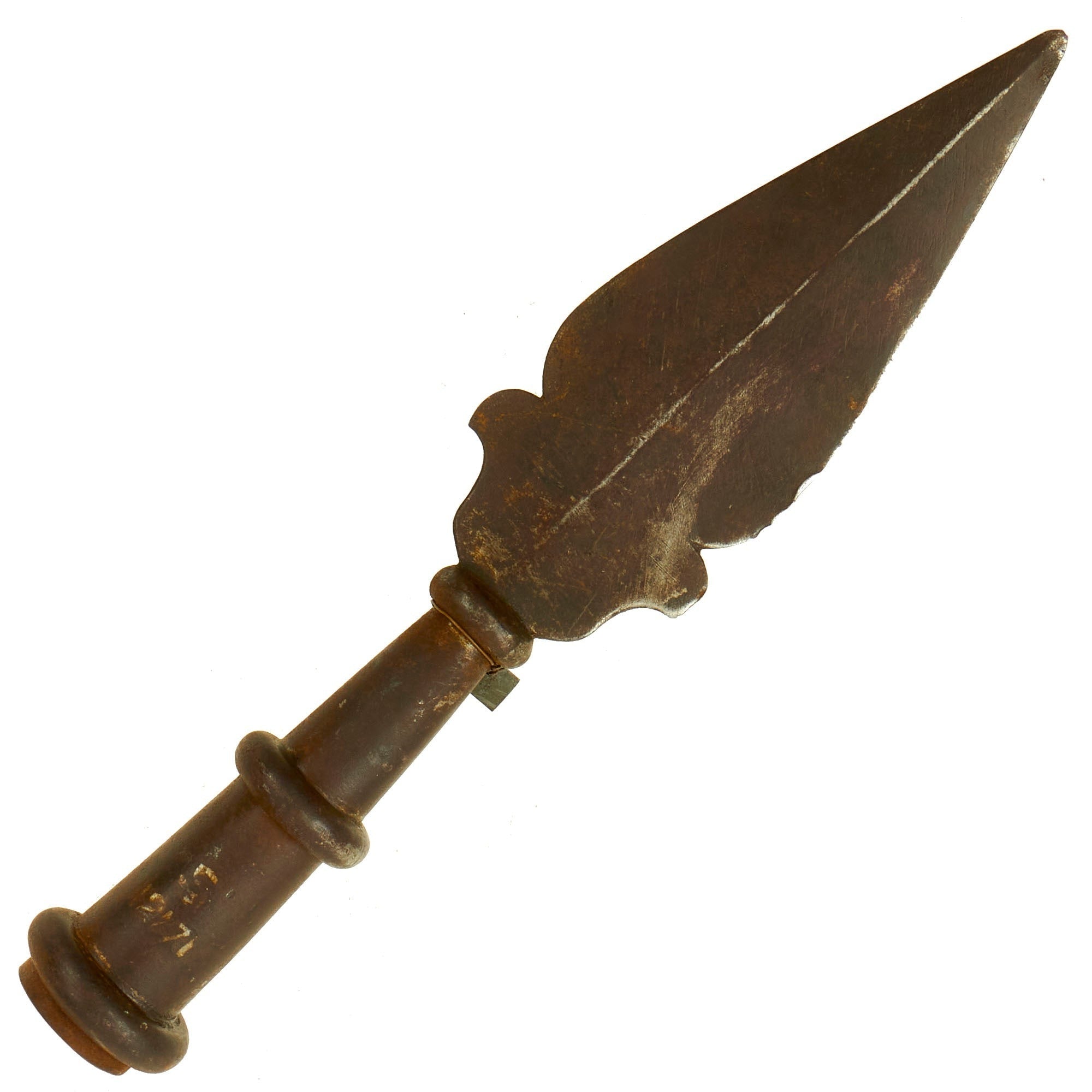 Original European 18th Century Spontoon Head Formerly Apart of the Wil ...