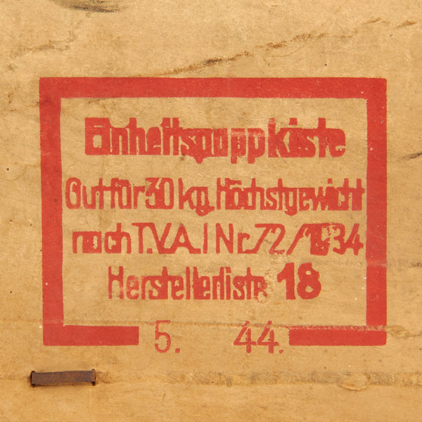 Original German WWII Cardboard Crate for 30mm Sticks of Dynamite by Dy ...