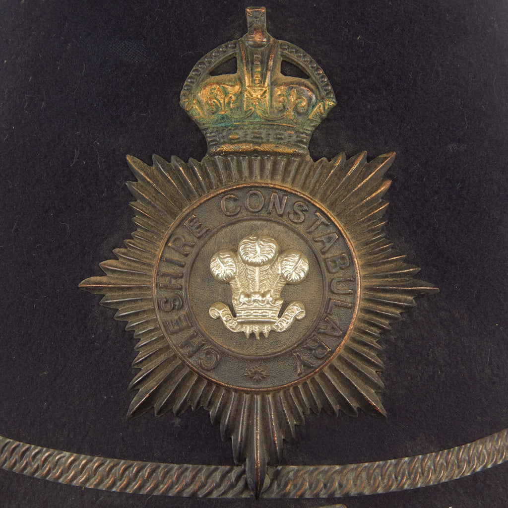 Original British WWI Era Early Rose-Top Cheshire Constabulary Police B ...