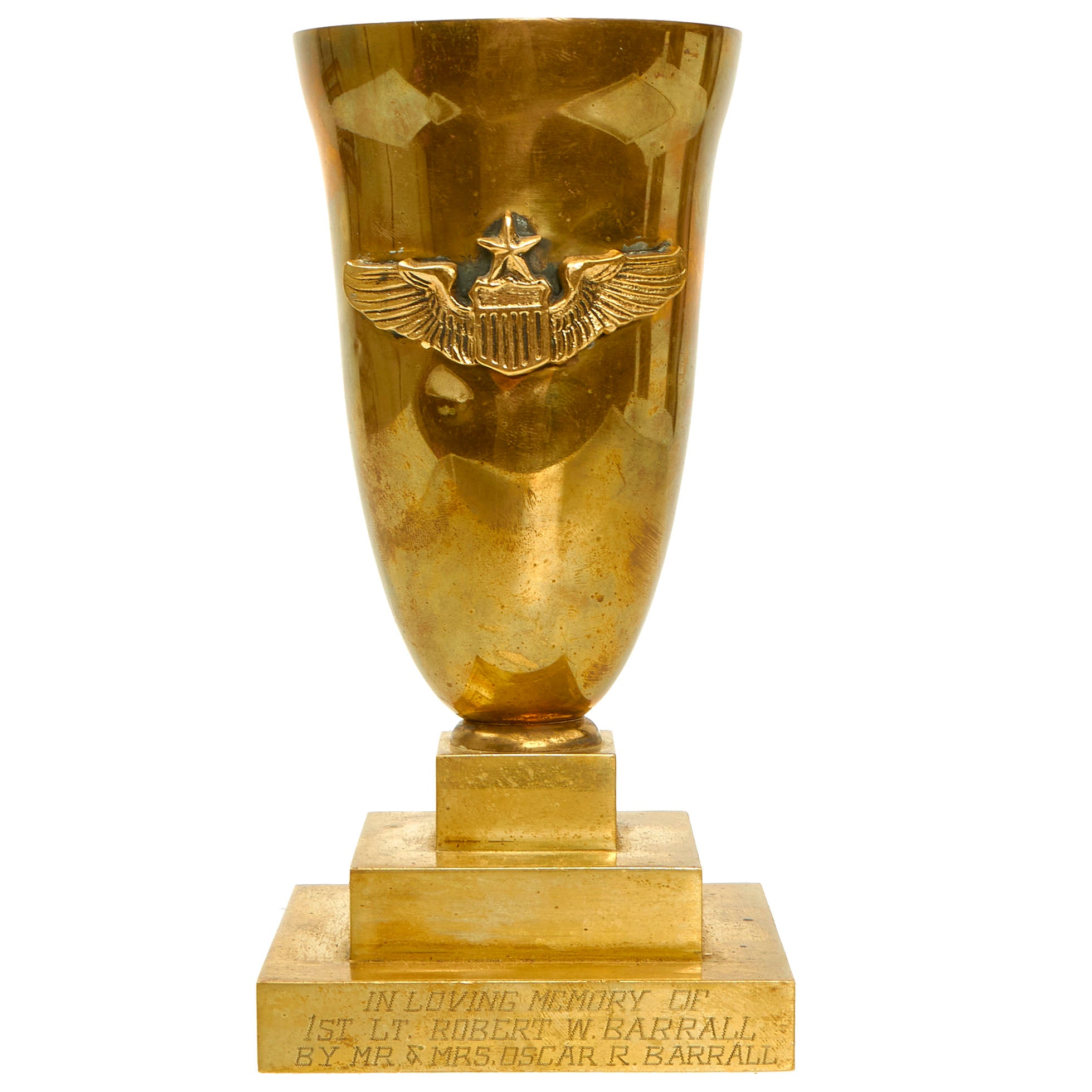 Original U.S. WWII Church Altar Flower Vase For DSC Recipient Bombardi ...