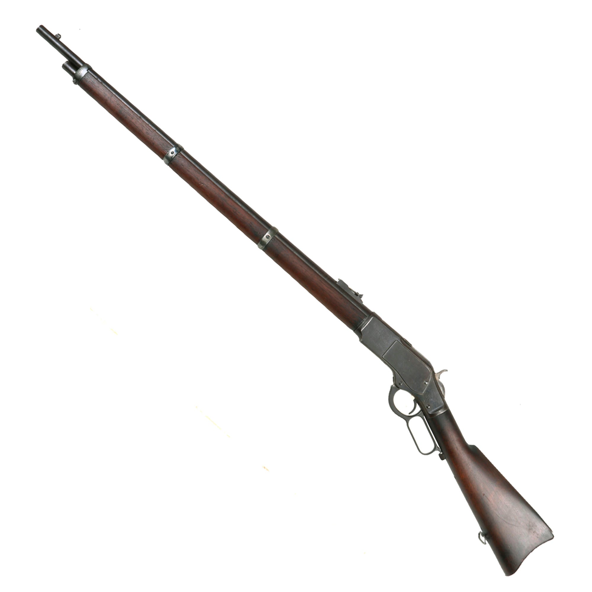 Original U.S. Winchester Model 1873 .44-40 Repeating Military Musket w ...