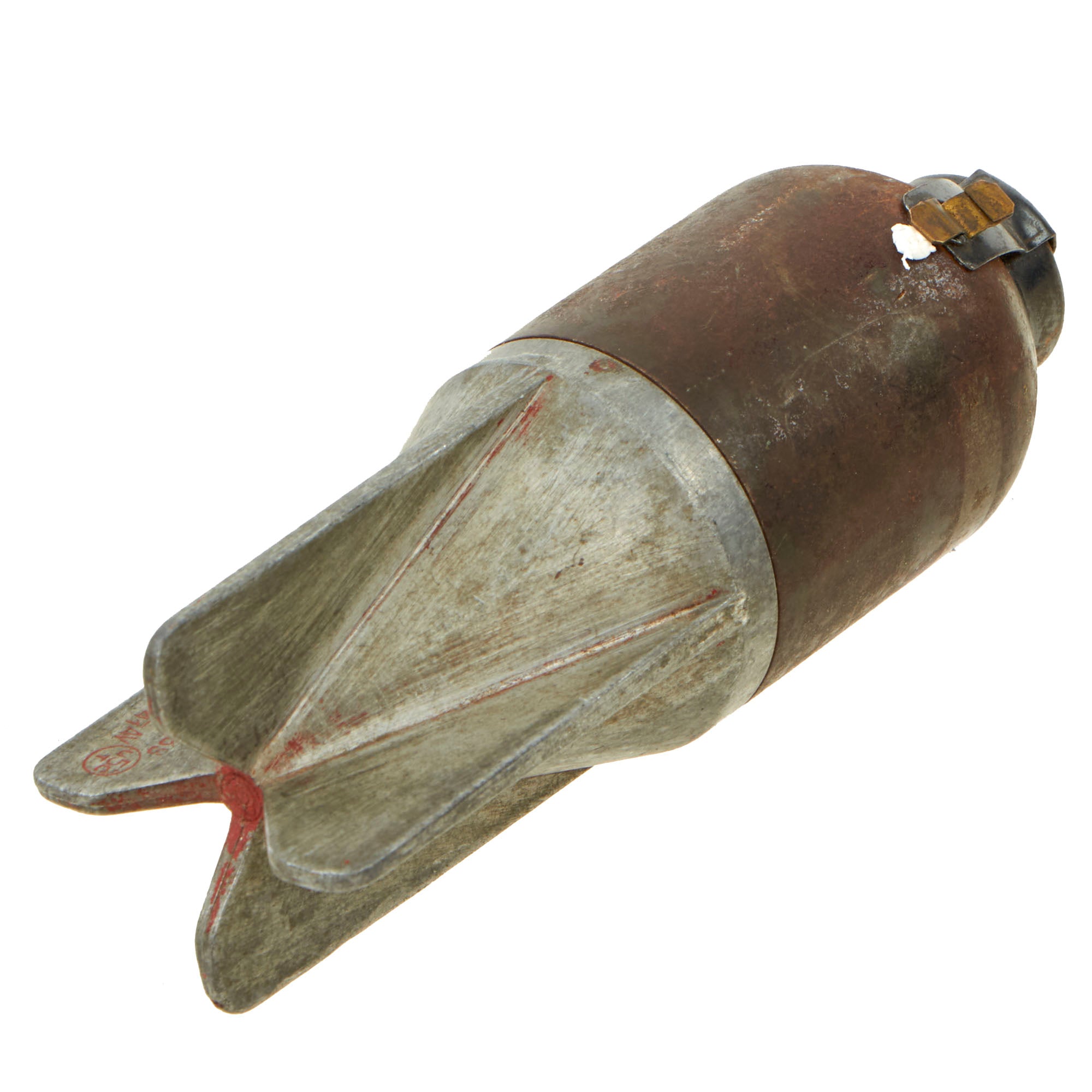 Original Italian WWII "Red Devil" 45mm Brixia Model 35 Mortar Bomb dat ...