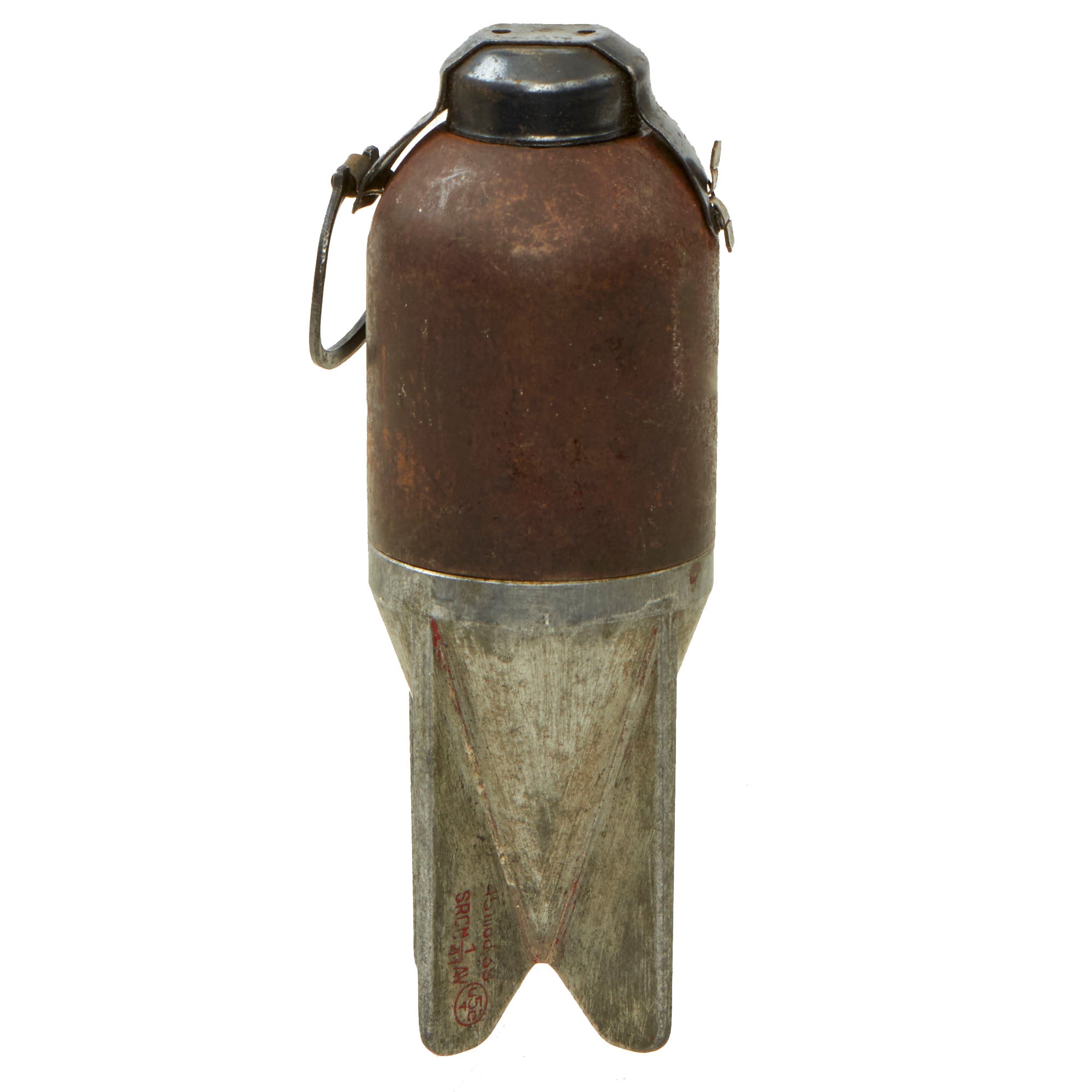 Original Italian WWII "Red Devil" 45mm Brixia Model 35 Mortar Bomb dat ...