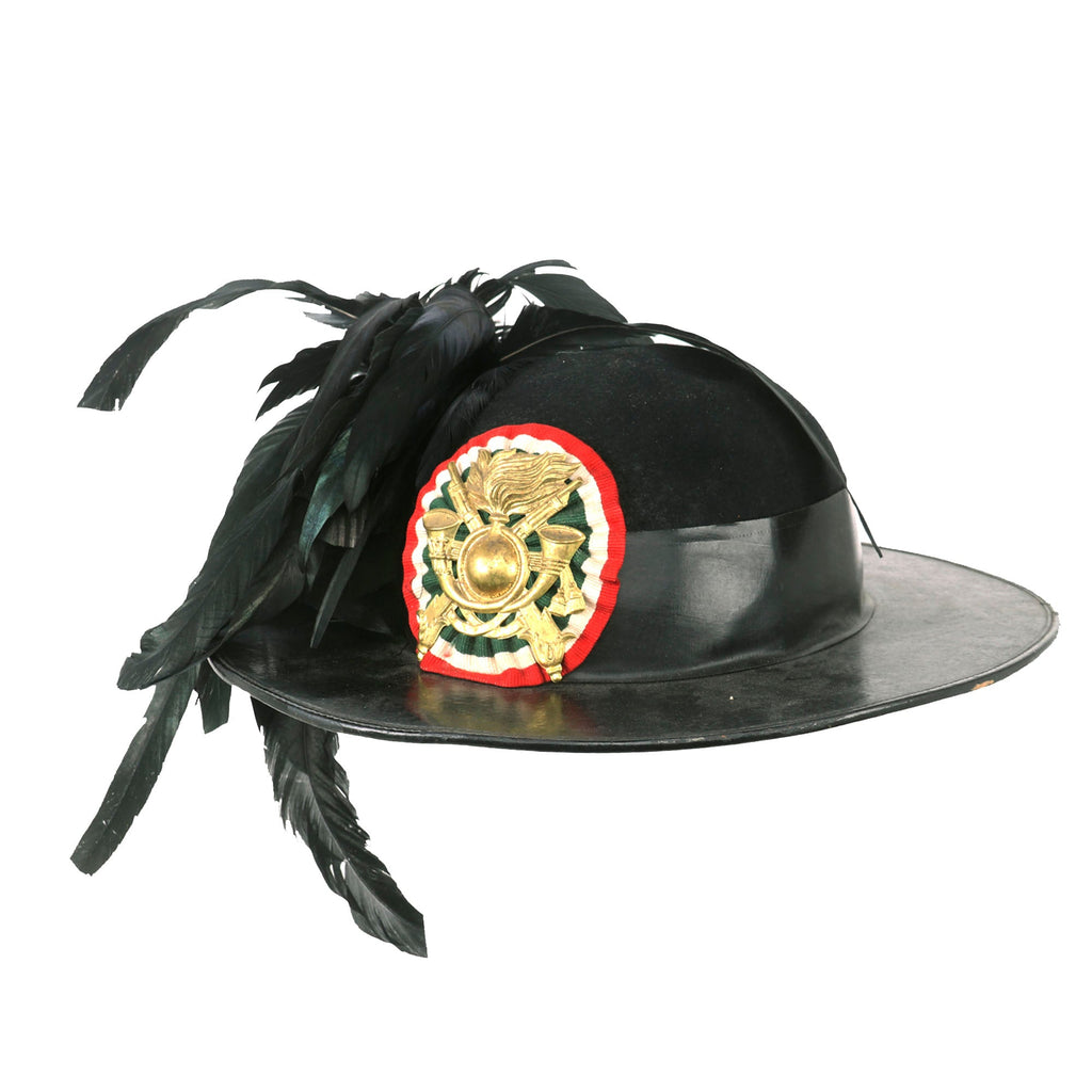 Original WWII Italian Bersaglieri Infantry Regiment Officer Dress Hat ...