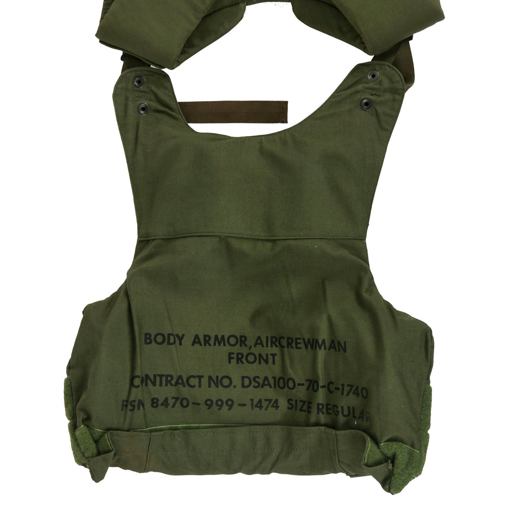 Original U.S. Vietnam War M69 Flak Vest Body Armor by Hunter Outdoor ...