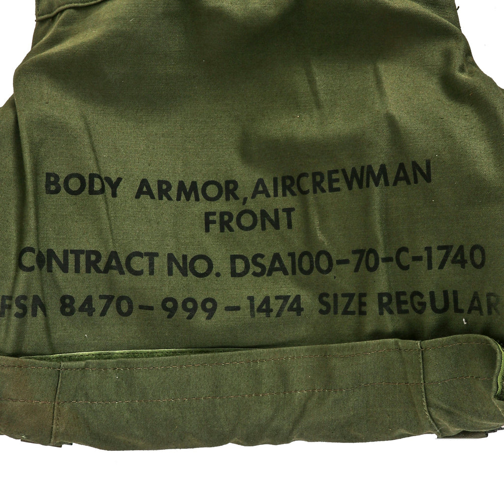 Original U.S. Vietnam War M69 Flak Vest Body Armor by Hunter Outdoor ...