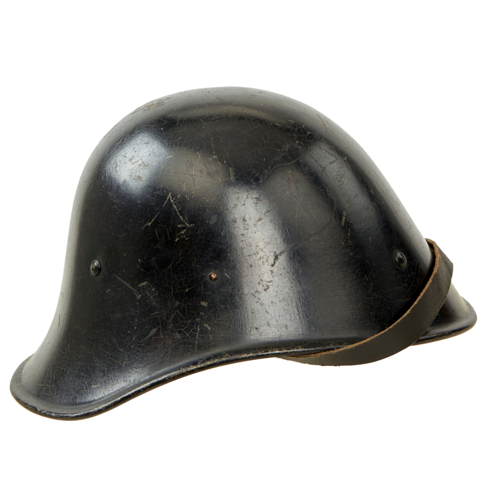 Original Netherlands WWII Dutch M23/27 Steel Helmet - Complete – International Military Antiques