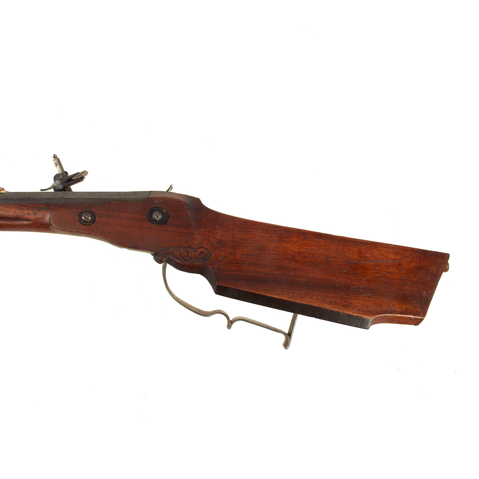 Original Magnificent German Engraved Wheellock Rifle with Internal Whe ...