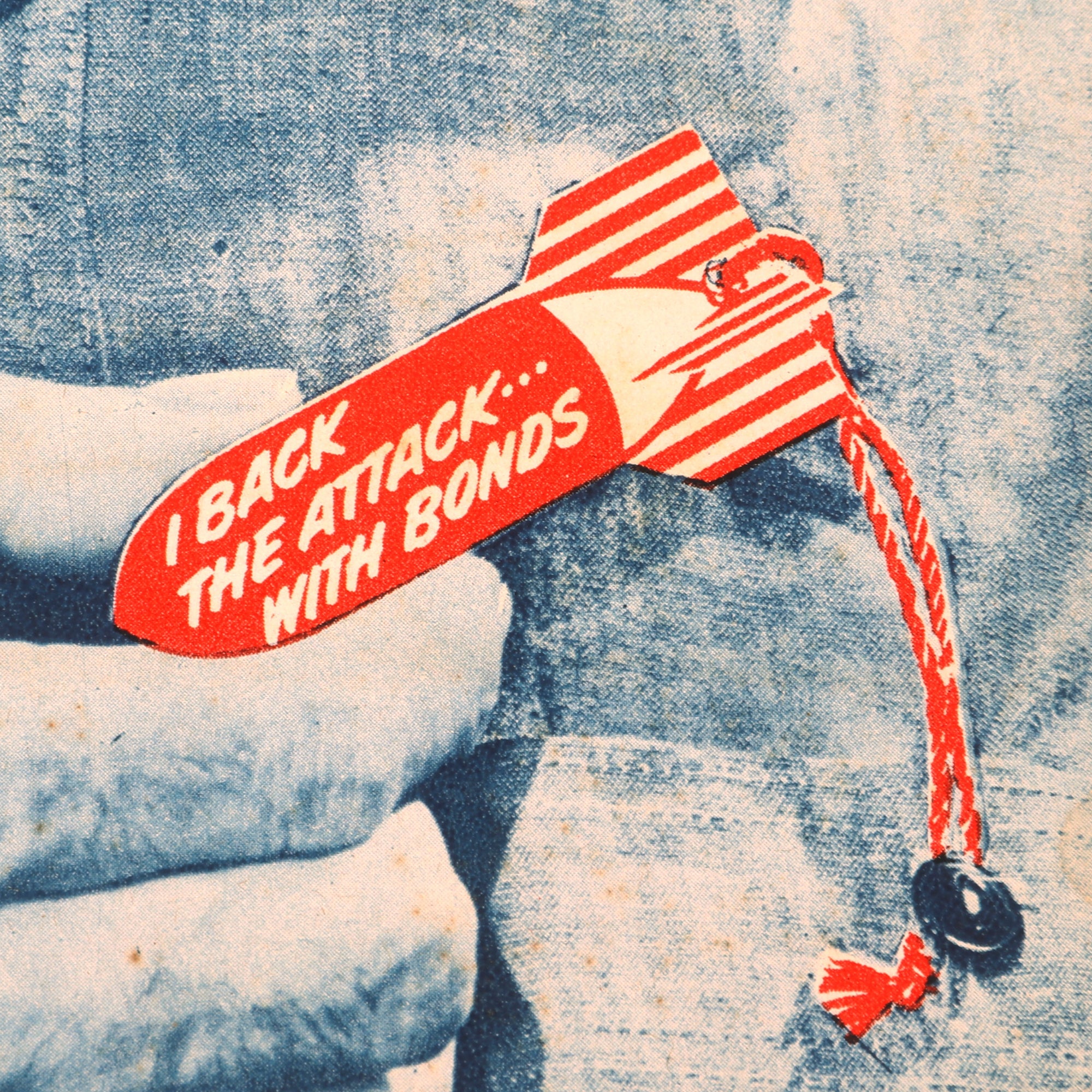 Original U.S. WWII 1943 “Wear Your Tag” Savings Bond Propaganda Poster ...