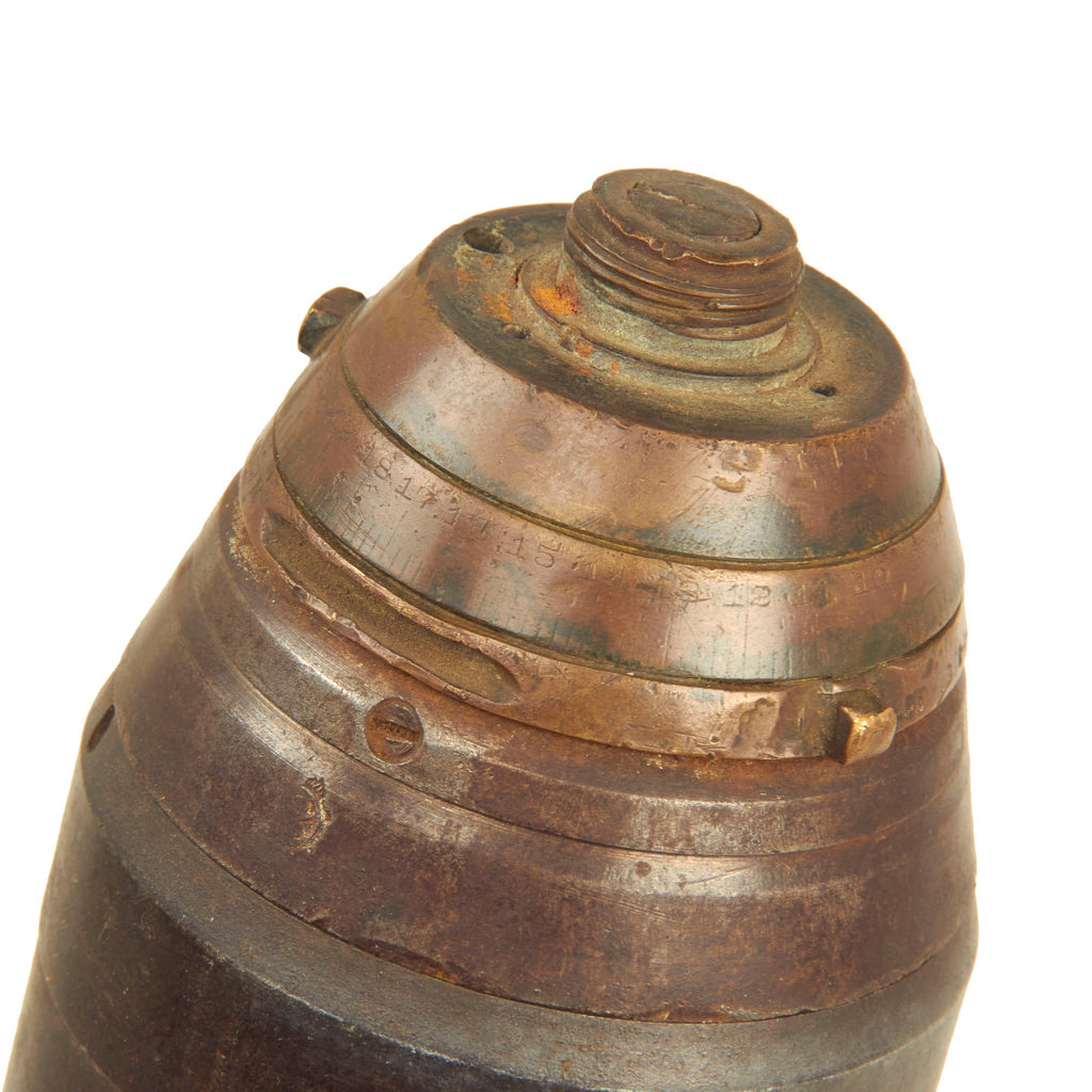 Original U.S. WWI Era Inert 75mm Artillery Round With Fuse ...