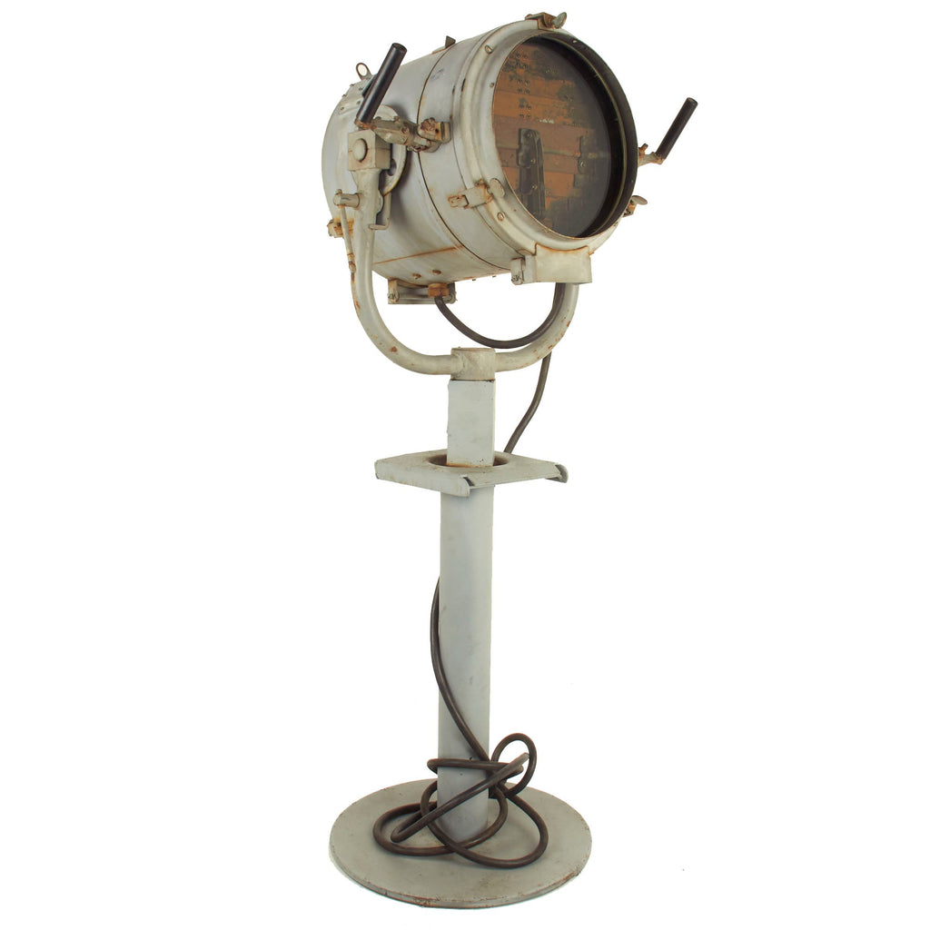 Original U.S. WWII 1945 Dated Navy 12 Inch Signaling Search Light with ...