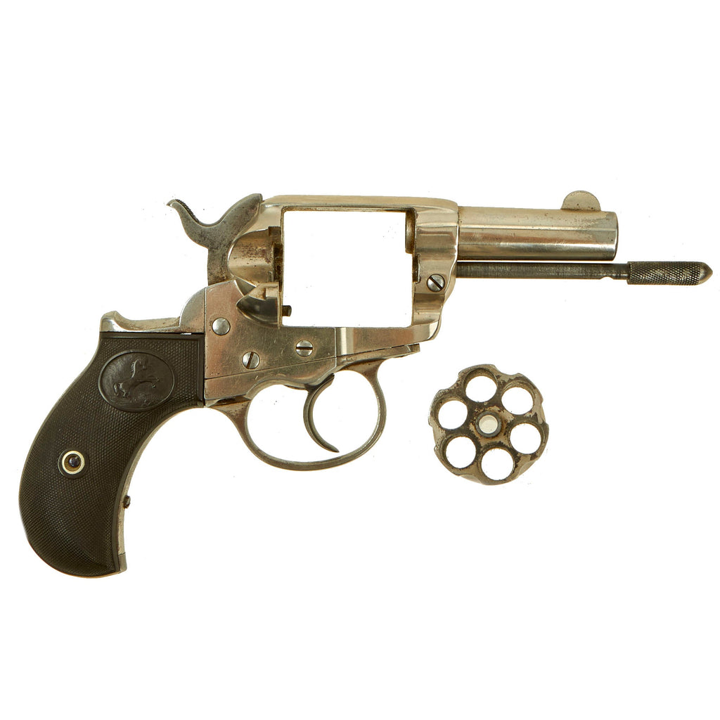 Original U.S. Colt M1877 .38cal Nickel-Plated Lightning Revolver with ...