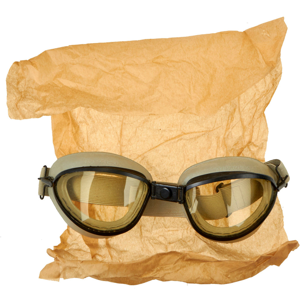 Original U.S. WWII Early War 1942 Dated Tanker “Frames, Goggle With Cl ...