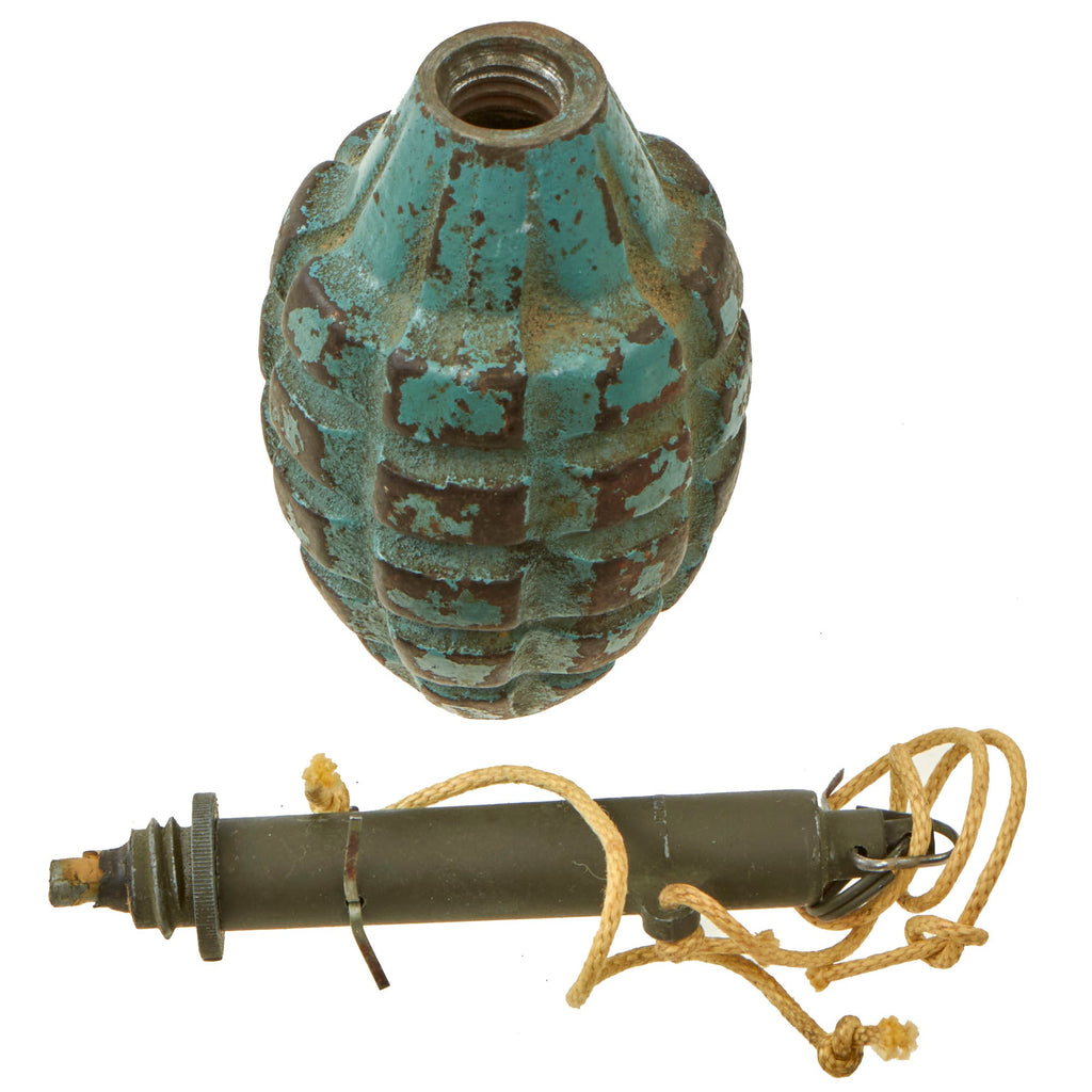 Original U.S. WWII Era Inert MkII M21 Practice Pineapple Grenade With – International Military ...