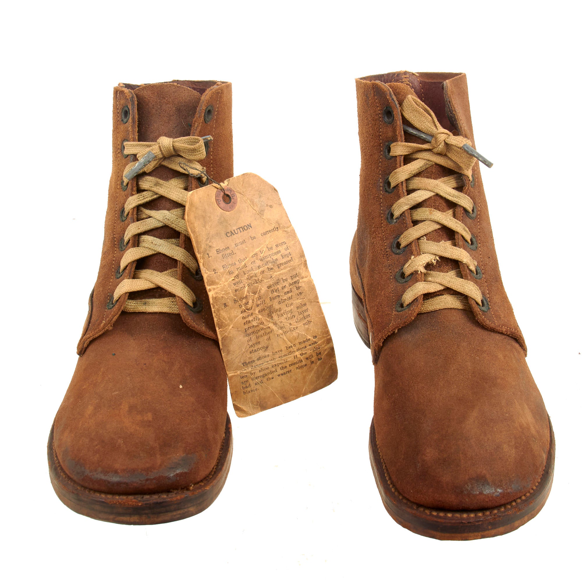 Original U.S. WWI Unissued M1917 Trench “Pershing” Boots With Original ...