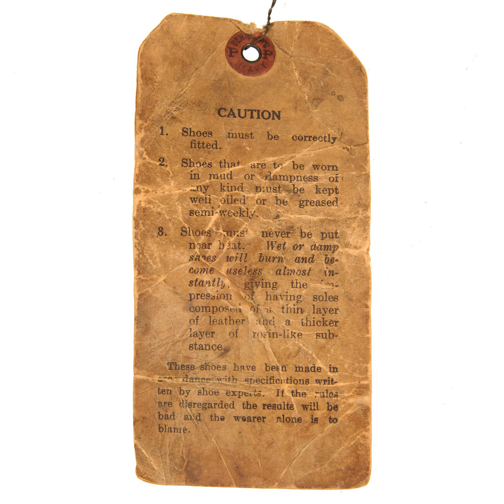 Original U.S. WWI Unissued M1917 Trench “Pershing” Boots With Original ...