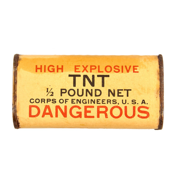 Original U.S. WWII Corps of Engineers High Explosive TNT 1/2 Pound Blo ...