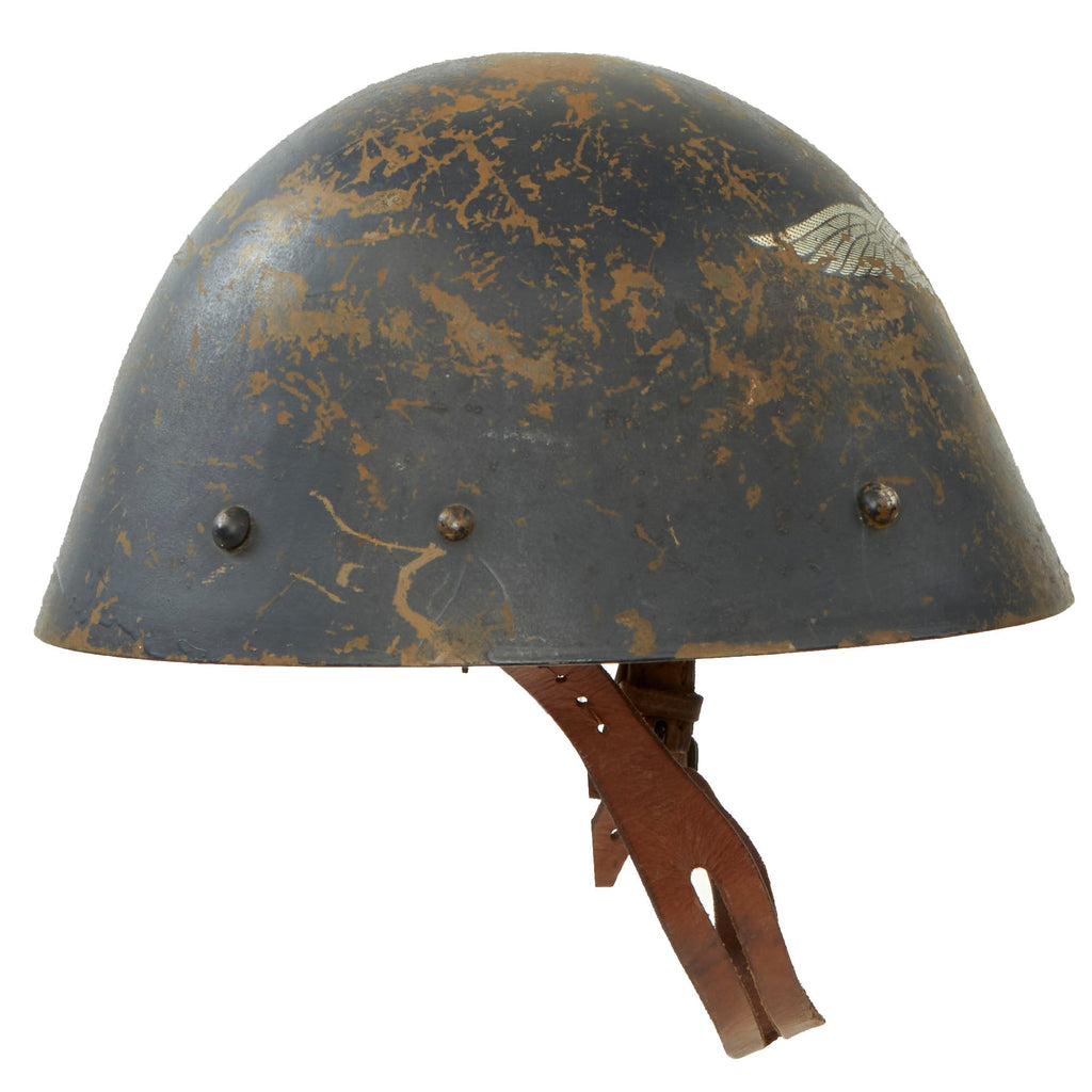 Original Rare Czech WWII Vz32 / M32 "Egg-Shell" Steel Helmet Converted ...