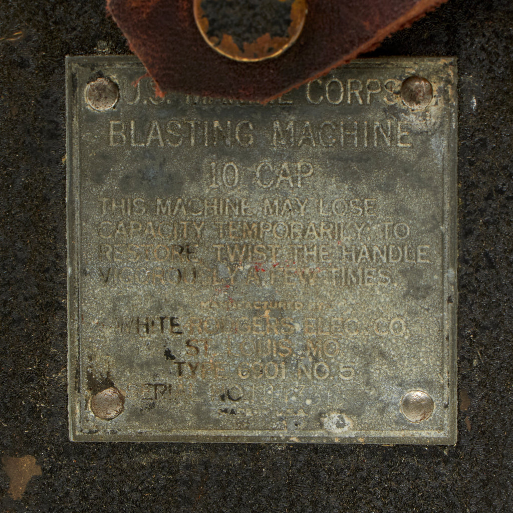 Original U.S. WWII Pacific Theater US Marine Corps Marked 10 Cap Blast ...