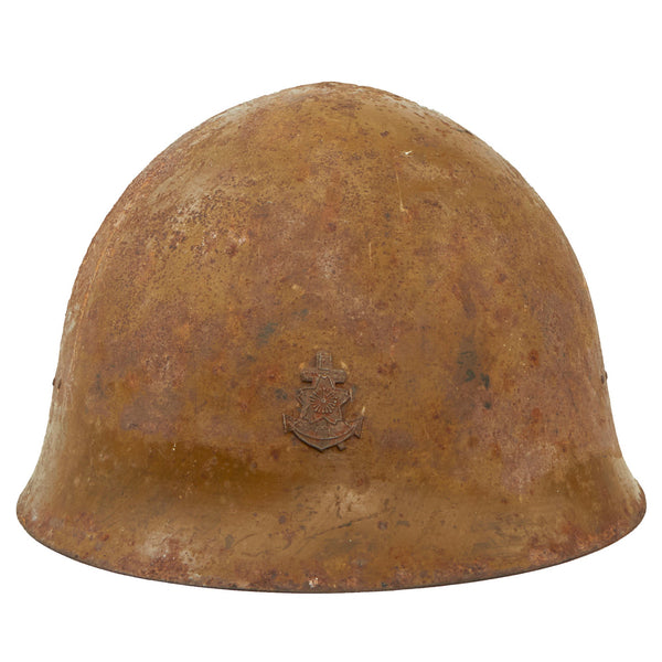 Original WWII Japanese Special Naval Landing Forces (SNLF) Helmet with ...