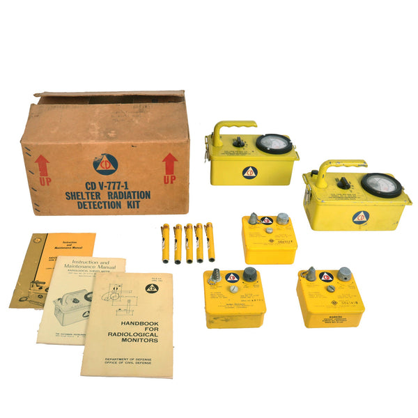 Original U.S. Cold War Civil Defense CD V-777-1 Shelter Radiation Kit ...