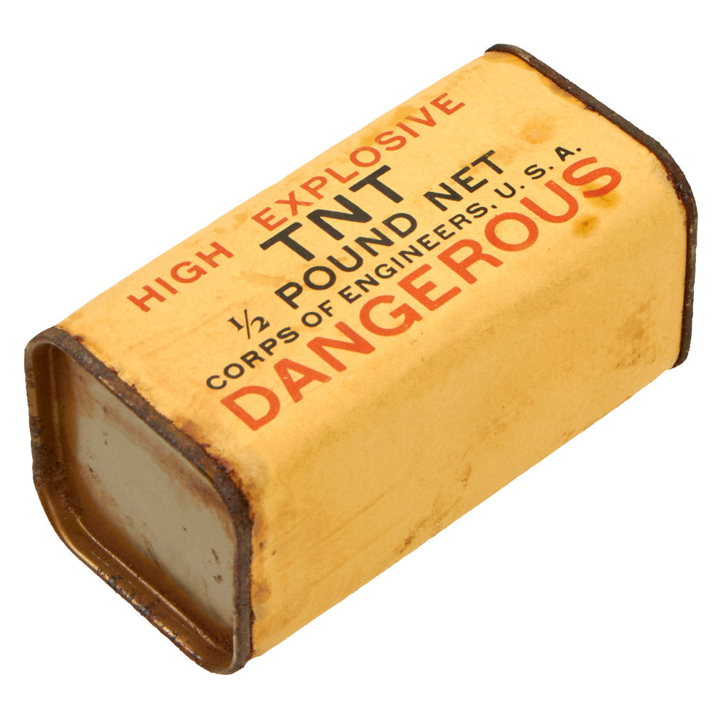 Original U.S. WWII Corps of Engineers High Explosive TNT 1/2 Pound Blo ...