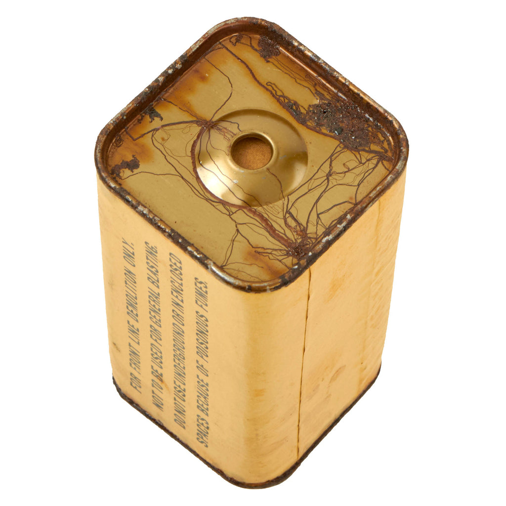 Original U.S. WWII Corps of Engineers High Explosive TNT 1/2 Pound Blo ...