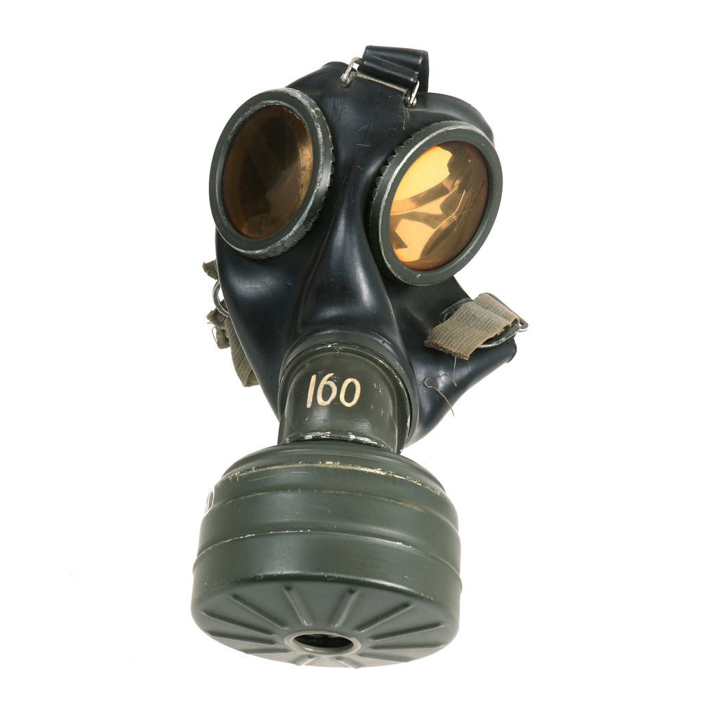 Original German WWII M38 Gas Mask in Size 1 with Filter, Canister, & A ...