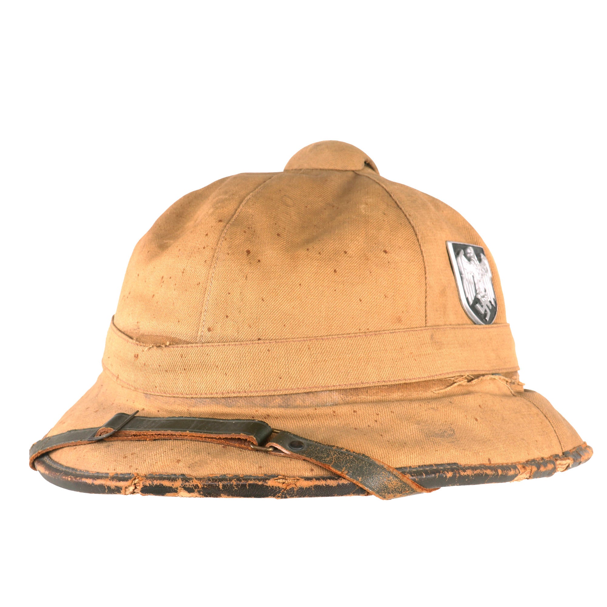 Original German WWII Service Worn First Model DAK Afrikakorps Sun Helm ...