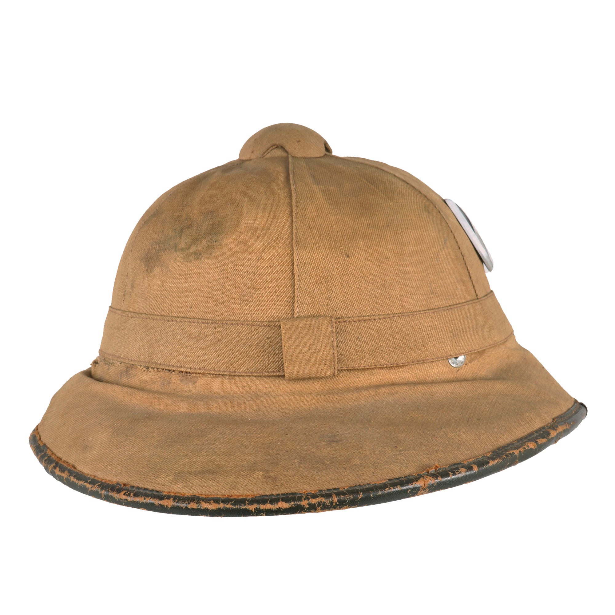 Original German WWII Service Worn First Model DAK Afrikakorps Sun Helm ...