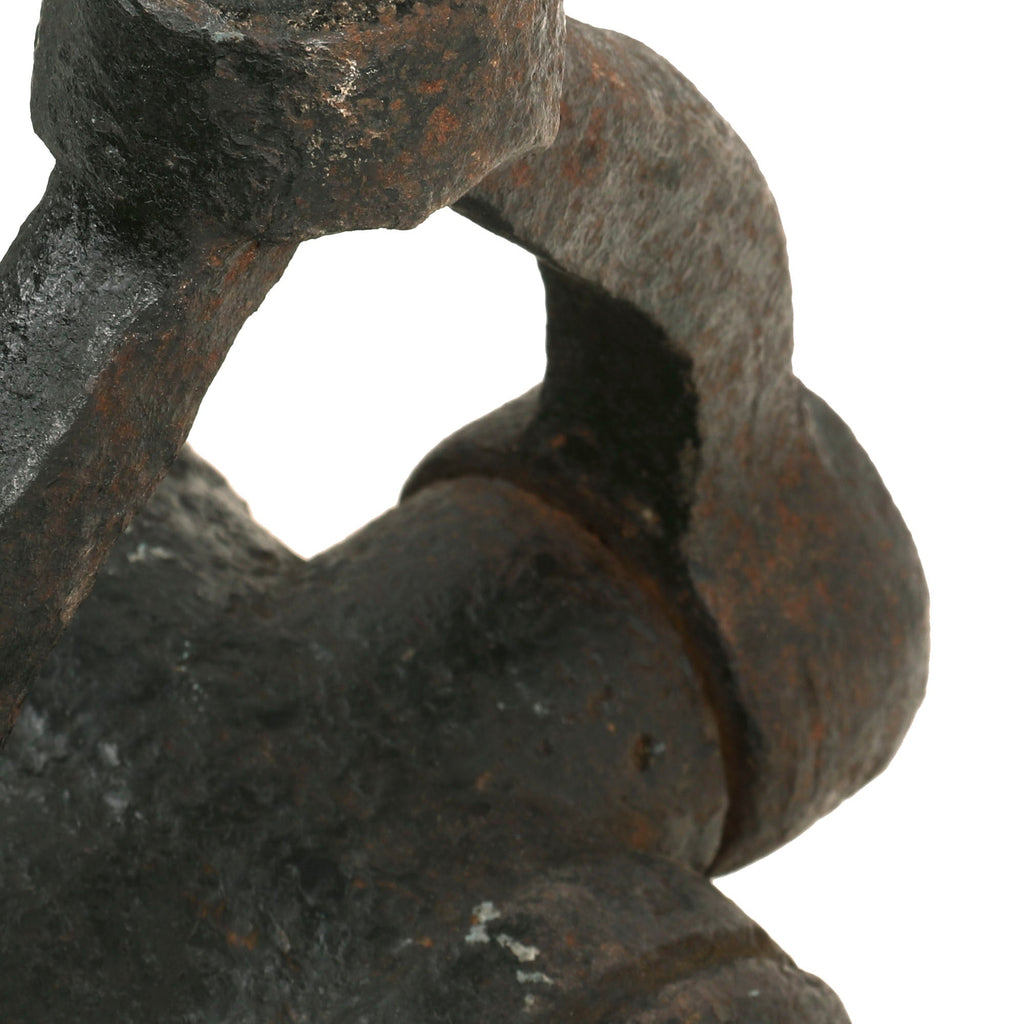 Original British 18th Century Iron Swivel Gun Cannon with Yoke and Til ...