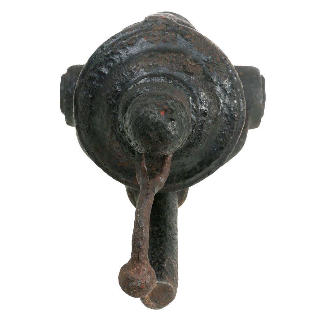 Original British 18th Century Iron Swivel Gun Cannon with Yoke and Til ...