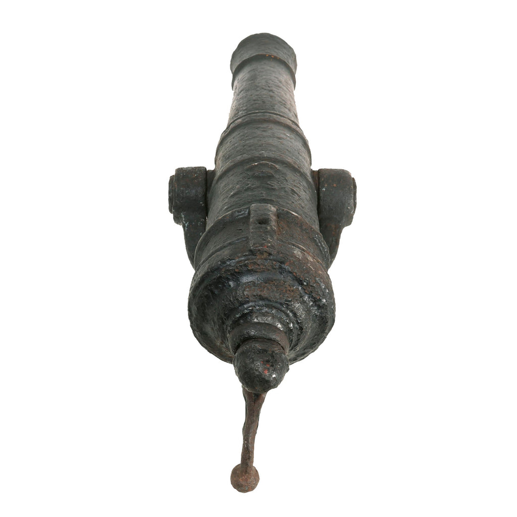 Original British 18th Century Iron Swivel Gun Cannon with Yoke and Til ...