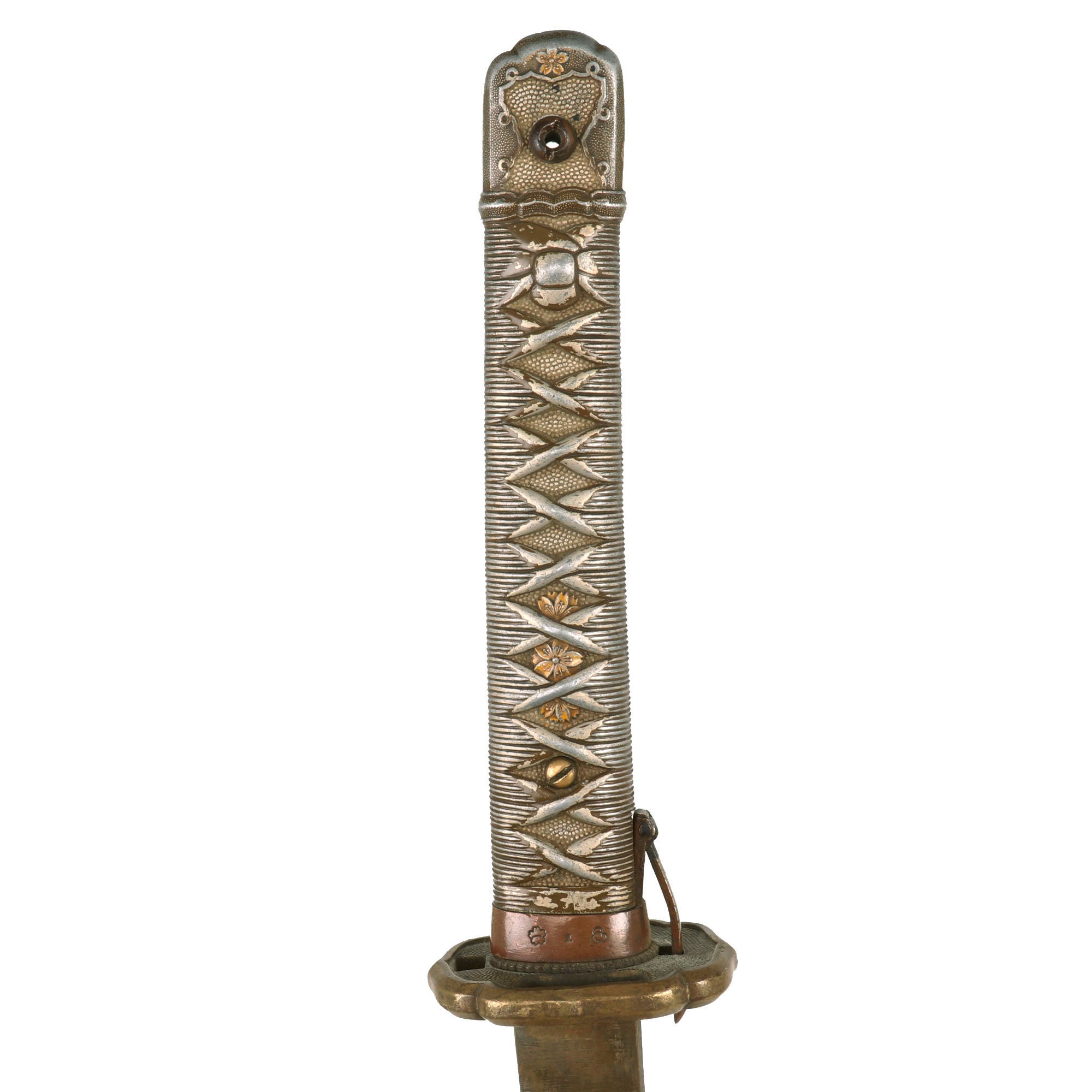 Original WWII Japanese Army Type 95 NCO Aluminum Handle Katana Sword w ...