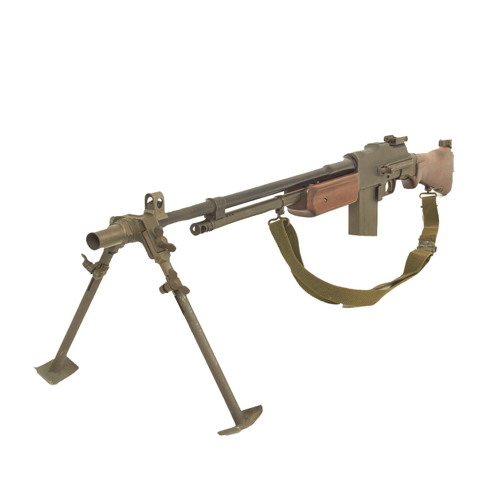 Original U.S. WWII Korean War BAR Browning M1918A2 Display Gun with Ph ...