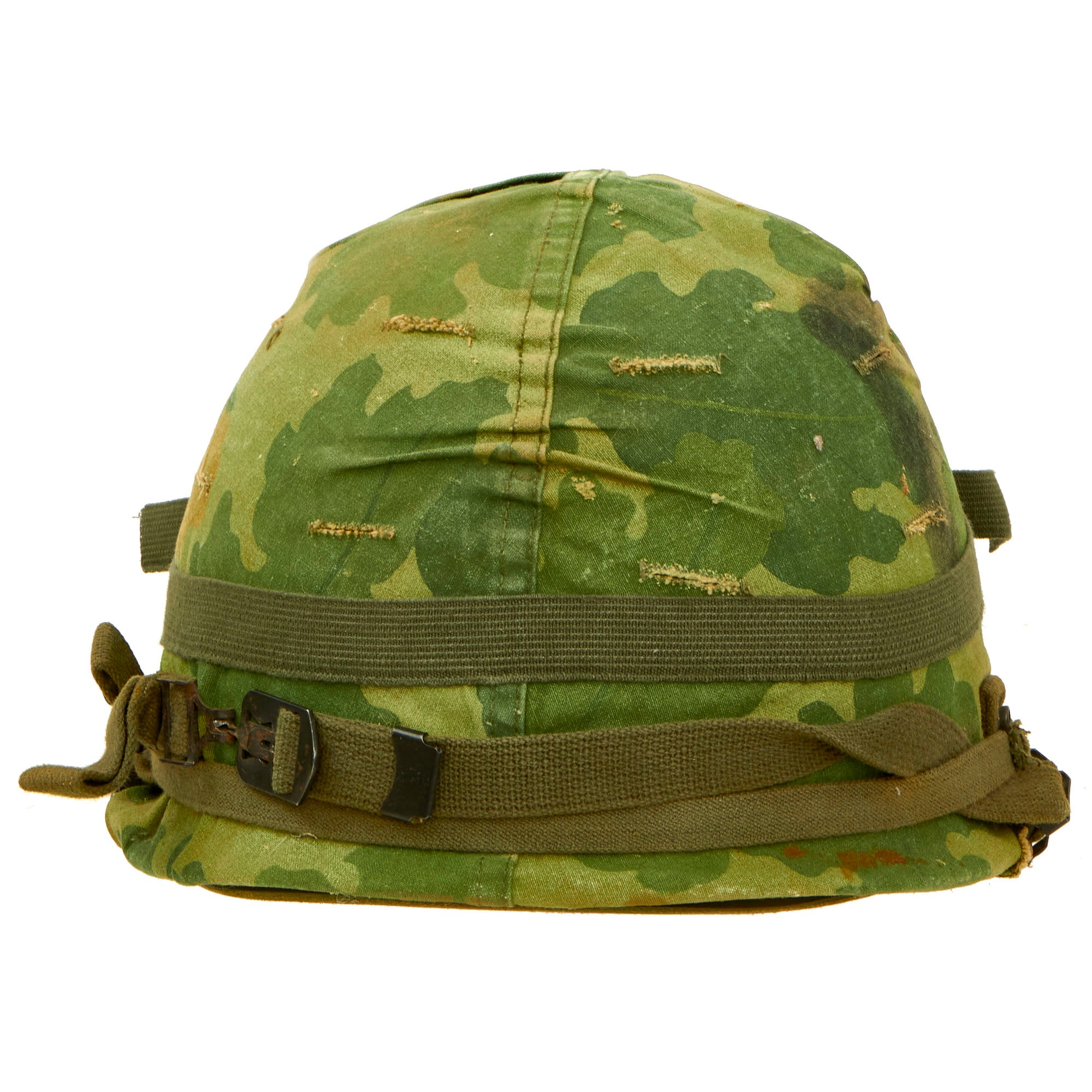 Original U.S. Vietnam M1 Helmet with Reversible Camouflage Cover and D ...