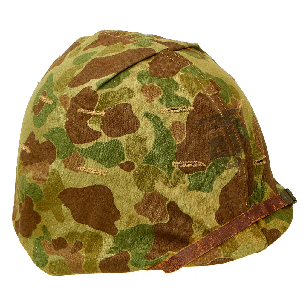 Original U.S. WWII / Korean War USMC M1 Helmet Complete with CAPAC Lin ...